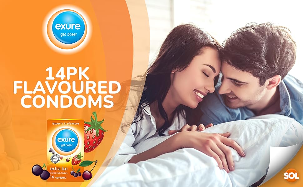 14pk Flavoured Condoms Multipack | Strawberry, Cherry & Blackcurrent ...