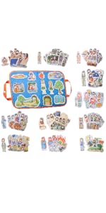 Amazon.com: CHEFAN 12 Pack Felt Board Bible Stories Set,Flannel Board Stories with a Foldable ...