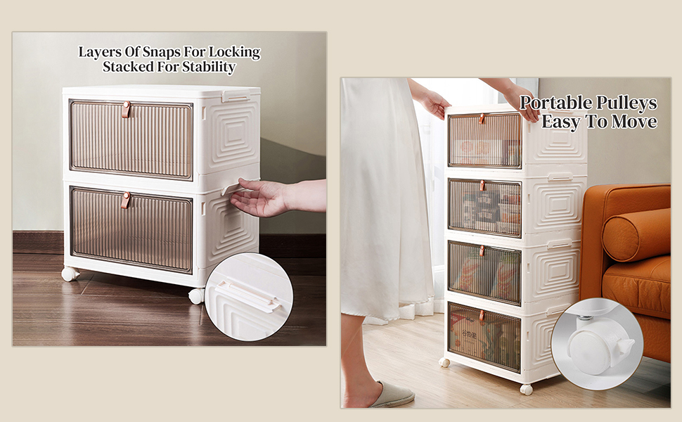 Amazon.com - YYW Collapsible Storage Bins with Lids- 36QT Folding ...