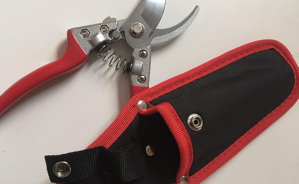 GANAZONO Pruner Plier Pouch Plier Holder for Belt Canvas Gardening Tool Pouch Protective Case ...
