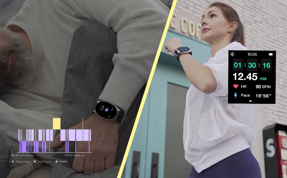 YHE BP Doctor Pro, Blood Pressure Watch with Patented Cuff, Wrist BP Monitor, Smartwatch for ...