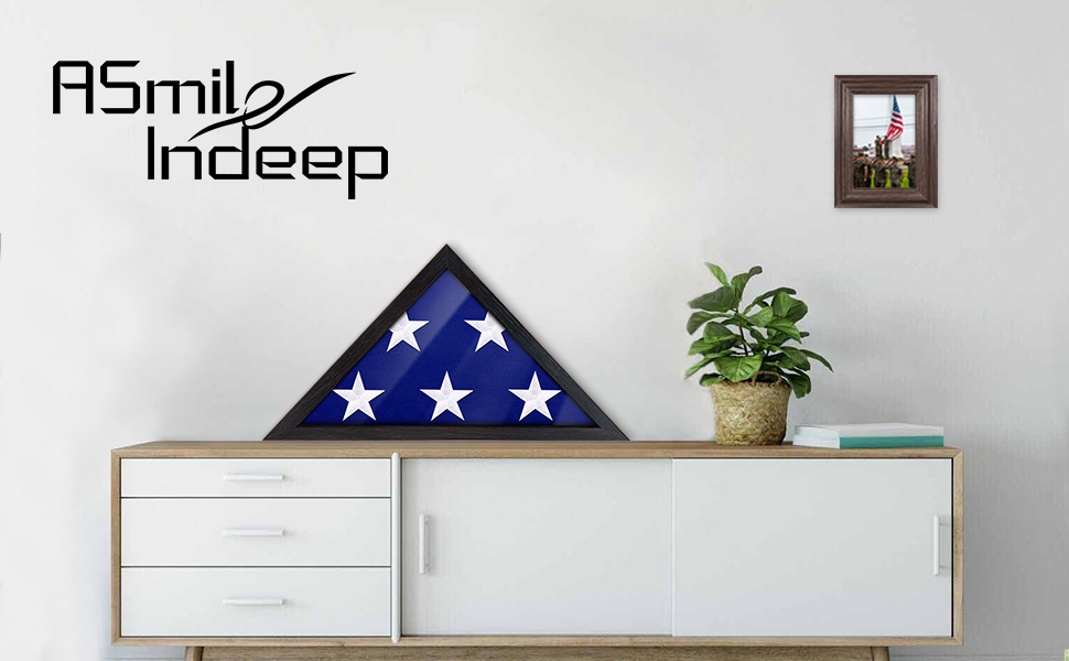 Amazon.com - ASmileIndeep Flag Display Case for 3' x 5' American Flag ...