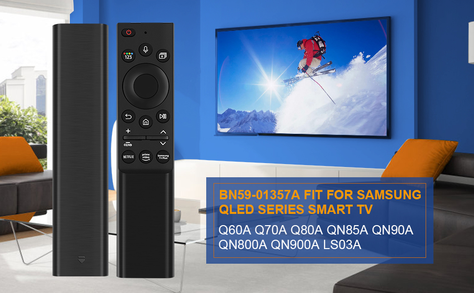 Amazon.com: BN59-01357A/BN59-01357C Voice Remote Replacement for Samsung 2021 QLED Series Smart ...