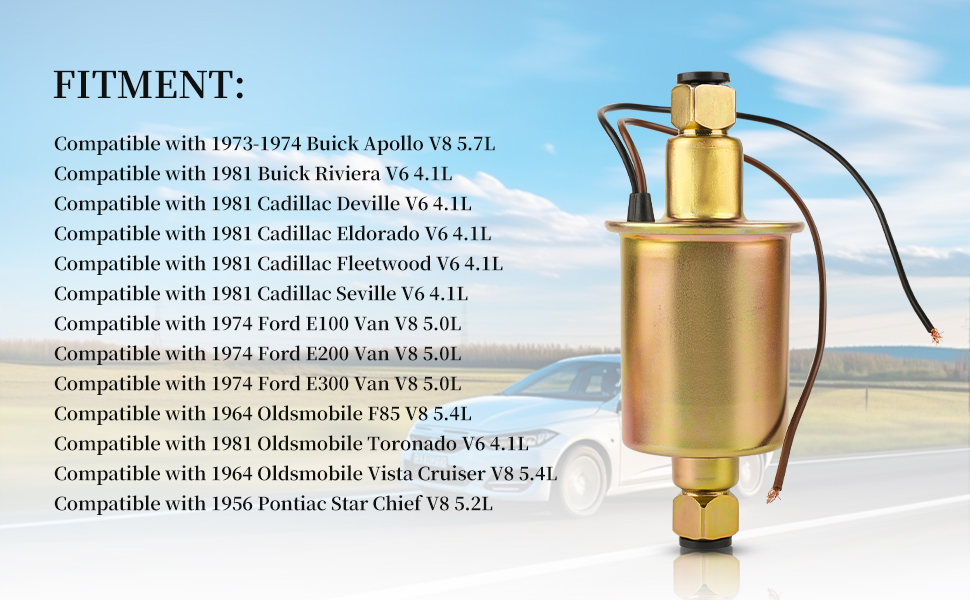 Amazon.com: 12V Universal Electric Fuel Pump 5-9 PSI 30GPH Gasoline and Diesel Fuel Transfer ...