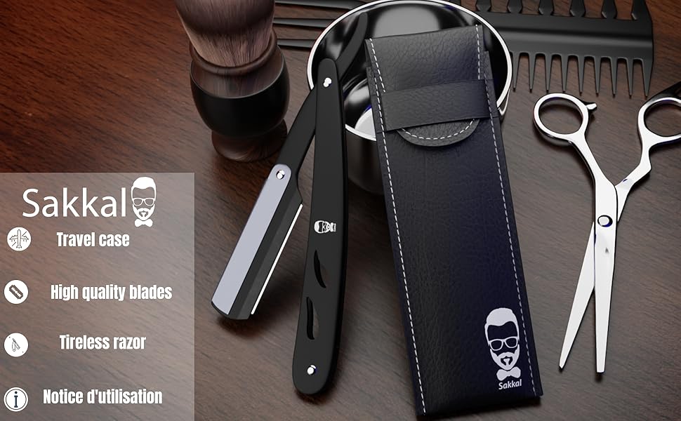 Amazon.com: Barber Straight Razor Kit for Men | Premium | 20 Half ...