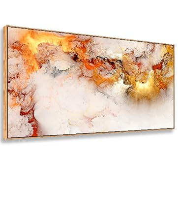 Amazon.com: Tucai Decor Wall Art Modern light Luxury Abstract Gold ink Landscape Canvas Wall Art ...
