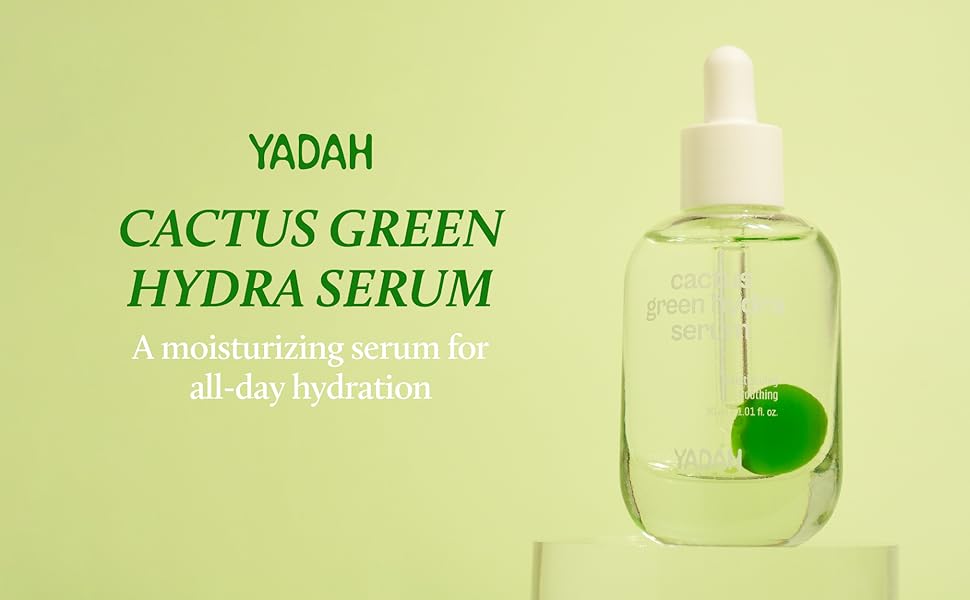 Amazon.com: YADAH Cactus Green Hydra Serum (1.01fl oz) - Hydration, Oil-Moisture Balance ...
