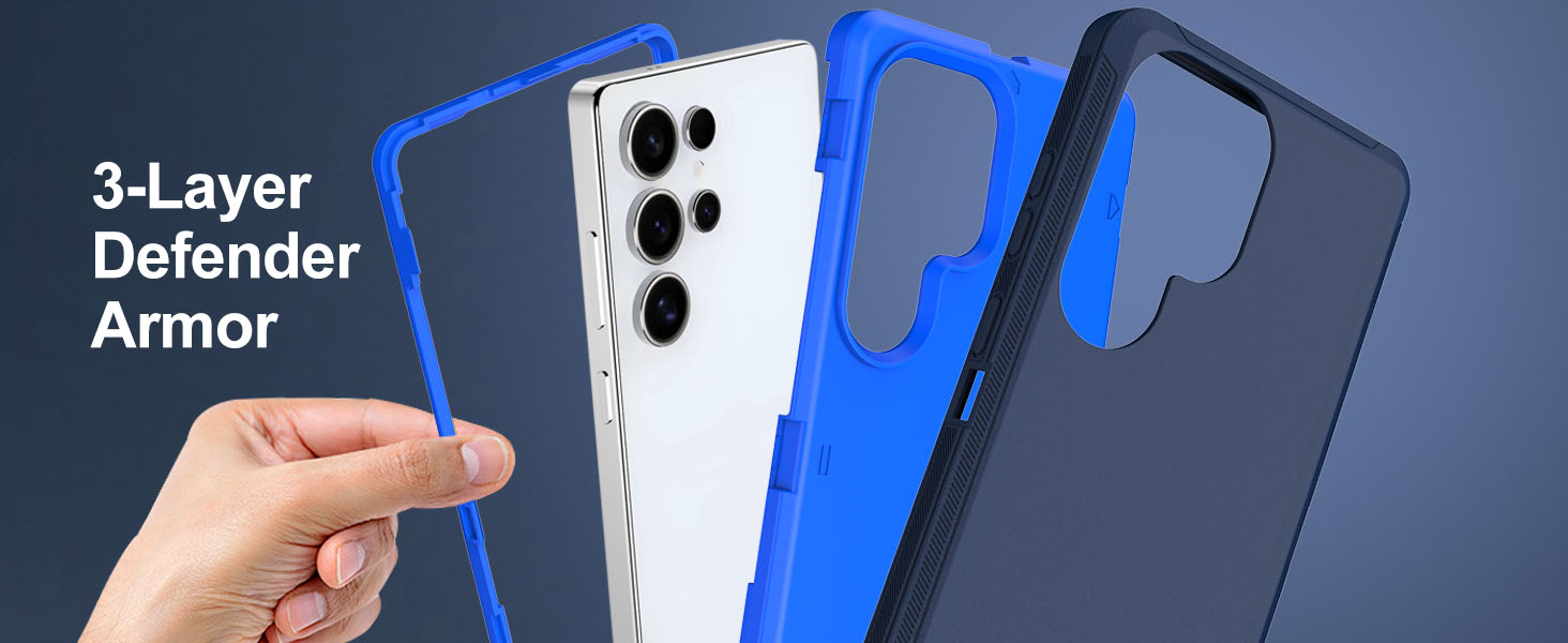 Amazon.com: Aliruke for Galaxy S25-Ultra Case, [16ft Drop Protection], with [Dustproof Port ...