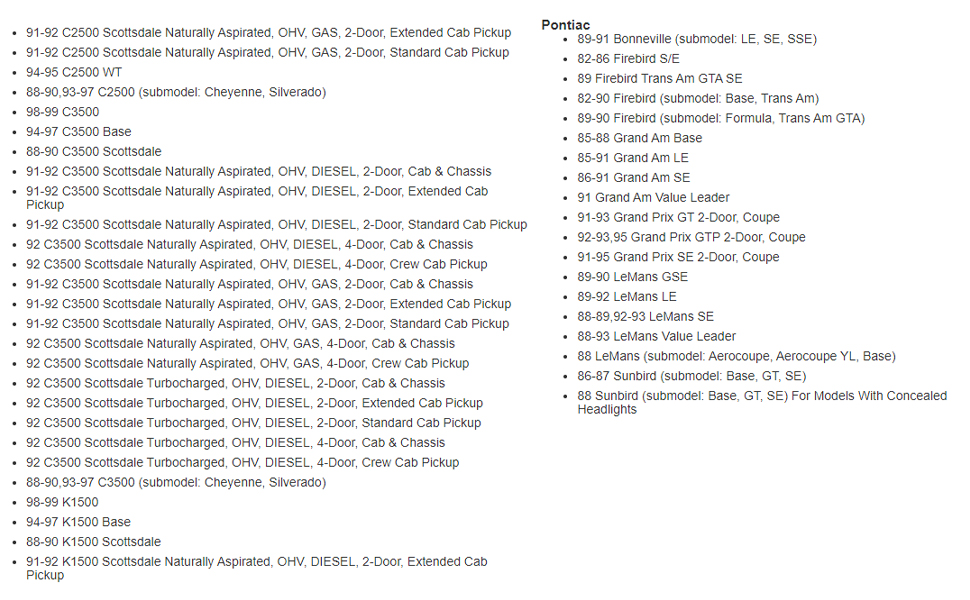 Amazon.com: QKVCX Fog Light 50W Assembly Compatible with1988-1999 Chevy/GMC C/K 10 C1500 C2500 ...