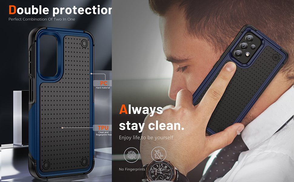 Amazon.com: TORRTOWAY Designed for Samsung Galaxy A53 5G Case 2 in 1 Gift Militay Grade Drop ...