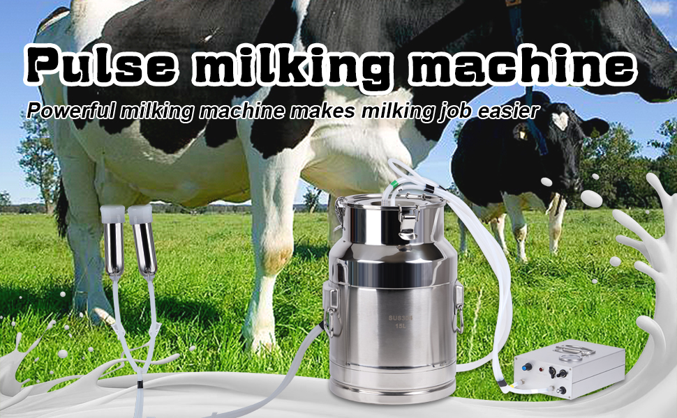 Mua 15L Rechargeable Cow Milking Machine Portable Battery Powered Cow Milker Automatic Electric ...