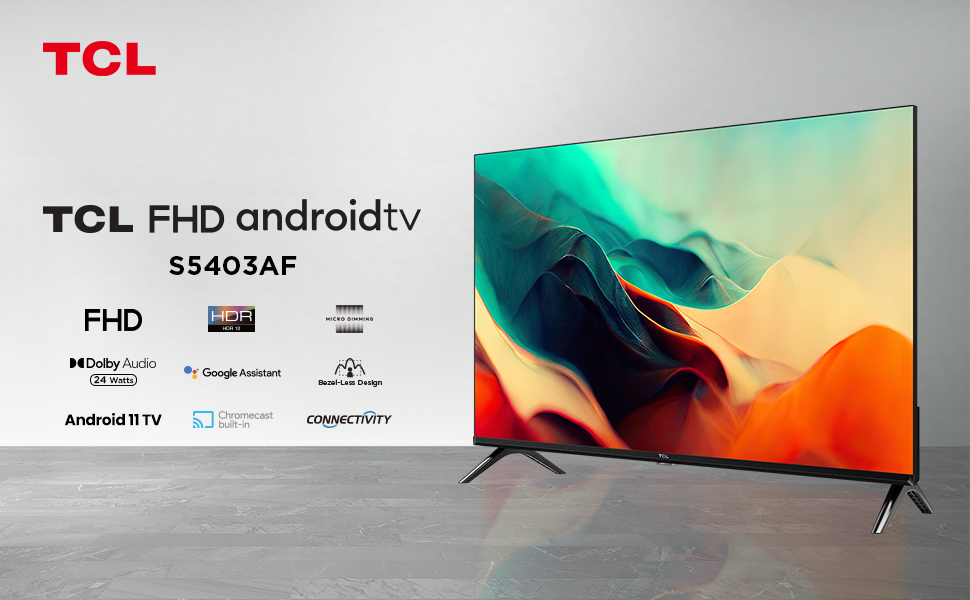 TCL 80.04 cm (32 inches) Bezel-Less S Series FHD Smart Android LED TV 32S5403AF (Black) : Amazon ...