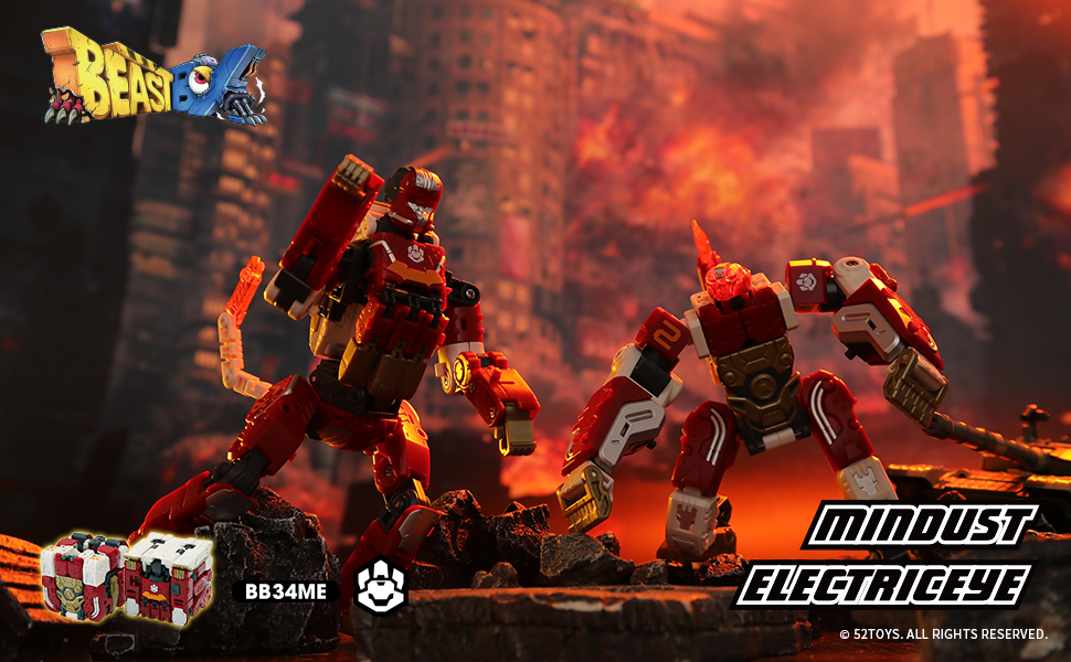 Amazon.com: 52TOYS BeastBox Mindust & Electric Eye Set Deformation Toys ...