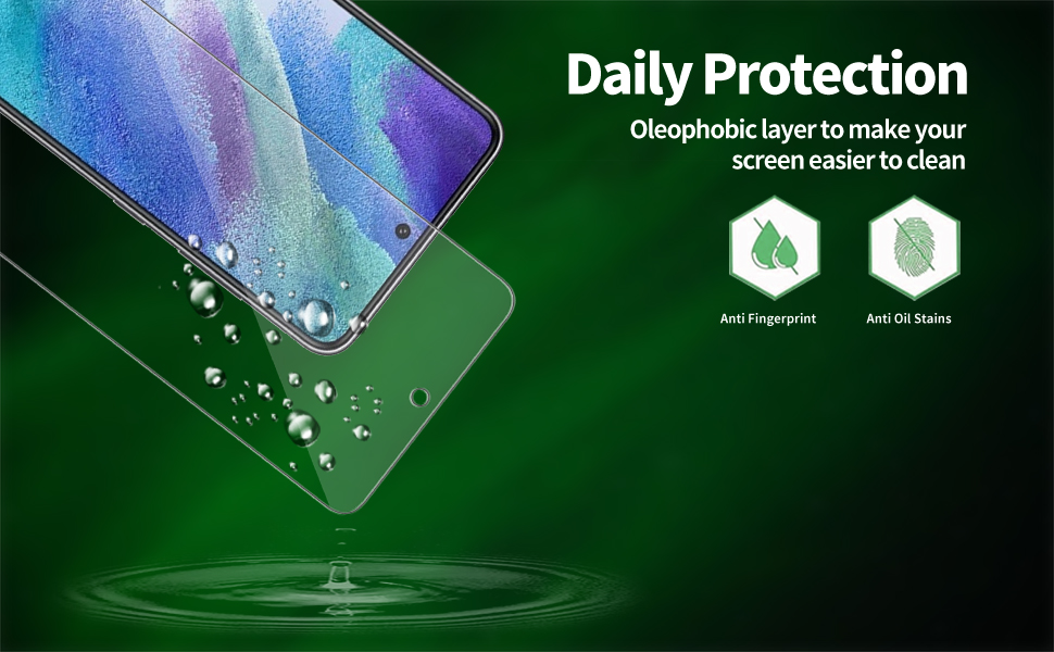 Amazon.com: Heenjer 2 Pack for Samsung Galaxy S21 FE 5G / SM-g990u Screen Protector, Tempered ...