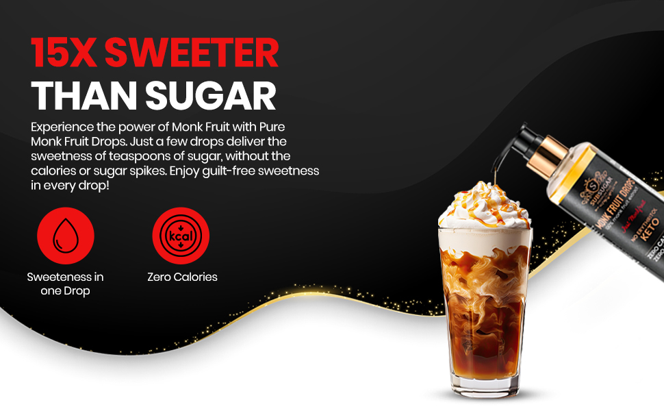 Amazon.com: SubSugar 100% Monk Fruit Drops Pure Liquid Monk Fruit Sweetener, No Erythritol Sugar ...