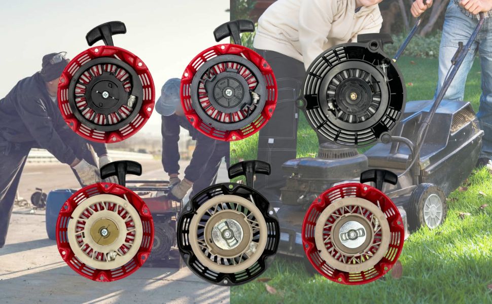 YGQ GX340 GX390 Recoil Starter Pull Start Assembly with Pull Cord for Honda GX610 GX620 and ...