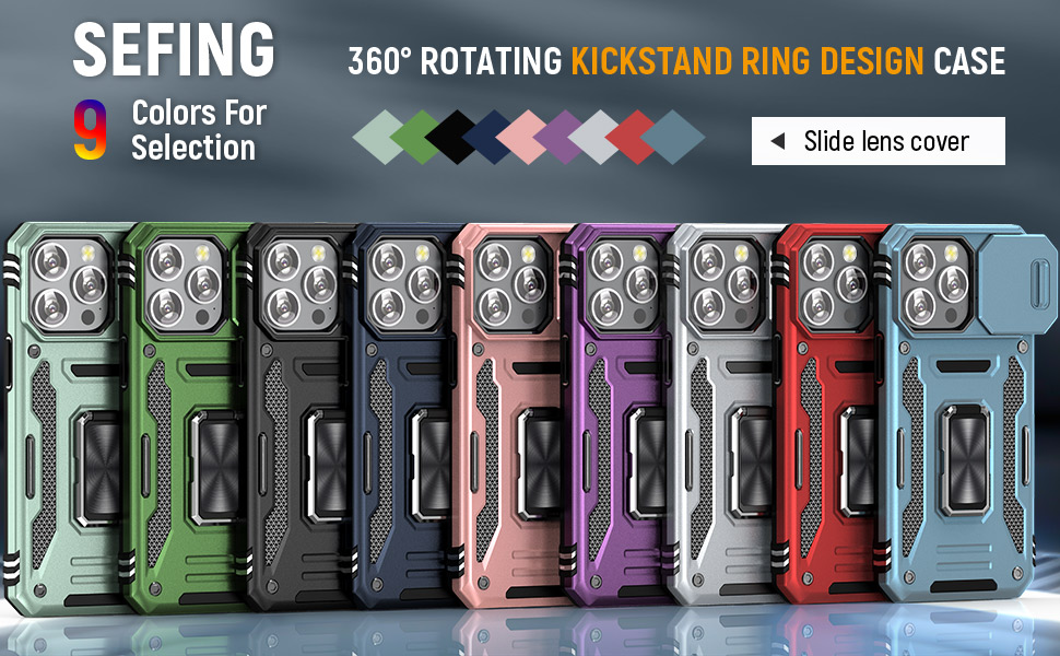 Amazon.com: SEFING Case for 16 Pro Max Case 16 Pro Max Phone Case with Kickstand Ring, with ...