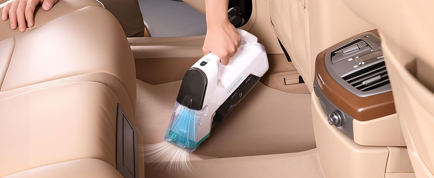 Amazon.com - HAUSHOF Handheld Carpet Cleaner, 12V Cordless Portable ...