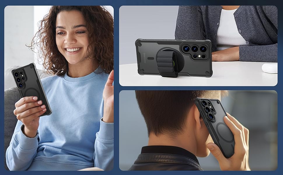 Amazon.com: Teayoha for Samsung Galaxy S25 Ultra Case, Translucent Matte Back Compatible with ...