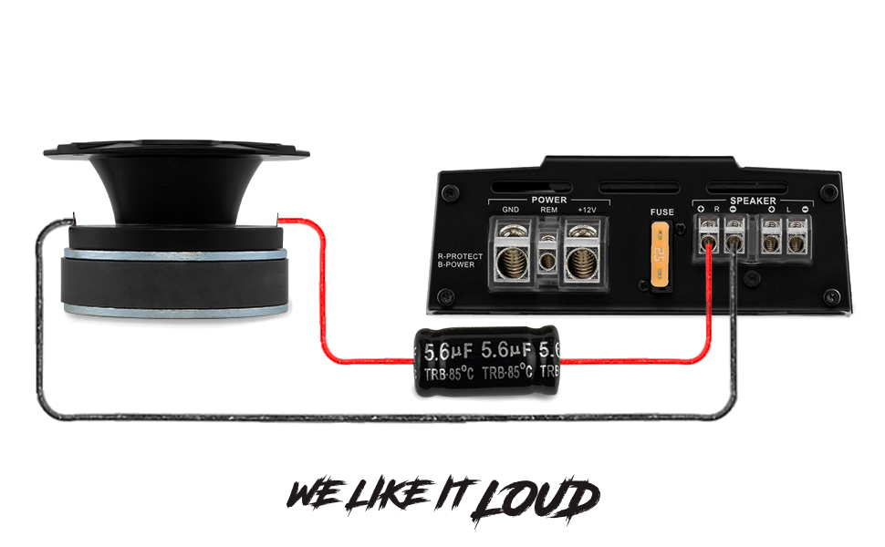 DS18 BB10UF/100V-10PK Bloqueador De Graves 4KHz @ 4 Ohmios O 2KHz @ 8 Ohmios 6DB/OCT Controlador ...