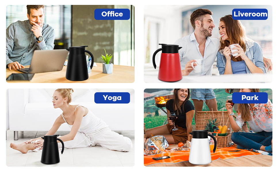 Amazon.com: Tgvasz 27Oz Thermal Coffee Carafe for keeping hot, Carafe for hot liquid, Airpot ...