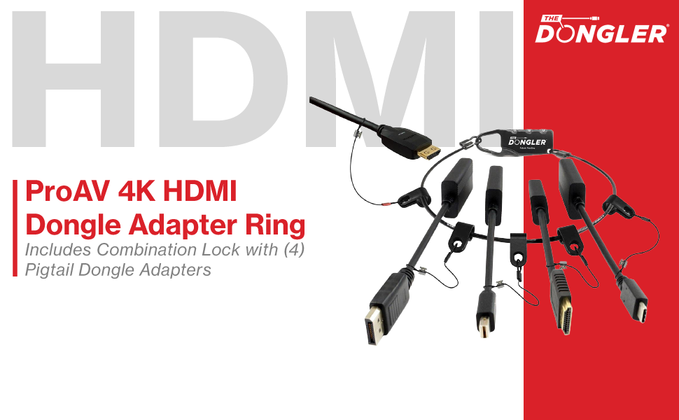 Amazon.com: SimplyAV The Dongler Loaded ProAV 4K HDMI Dongle Adapter Ring - Supports up to ...