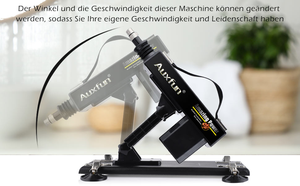 Auxfun Fickmaschine Sexmaschine mit Dildos,3XLR-Stecker Love Machine mit 7 Aufsätze ...