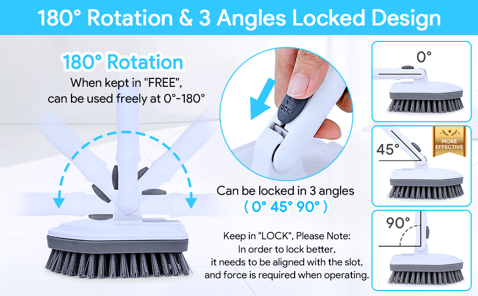 Amazon.com: Lshfjnd Shower Scrubber Cleaning Brush with 52'' Long ...