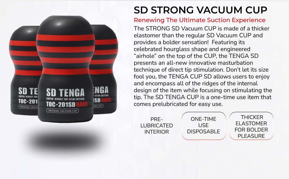 Amazon.com: TENGA Male Masturbator SD Vacuum Cup Pleasure Device, Original Vacuum Cup, Strong ...