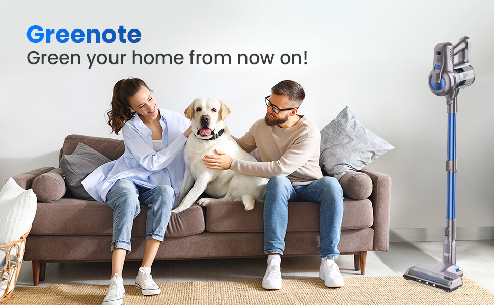 Greenote steelstofzuiger snoerloos, 23000PA stofzuiger 4 in 1, 200W met dubbele digitale motor ...