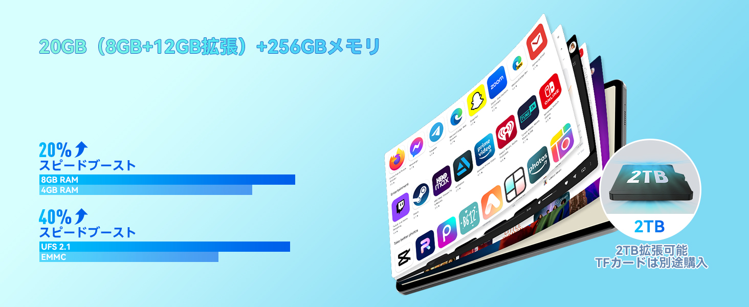 Amazon.co.jp: 【初登場 Widevine L1対応 G99】Headwolf HPad6 Android 14 タブレット 12インチ、2000x1200 FHDスクリーン ...