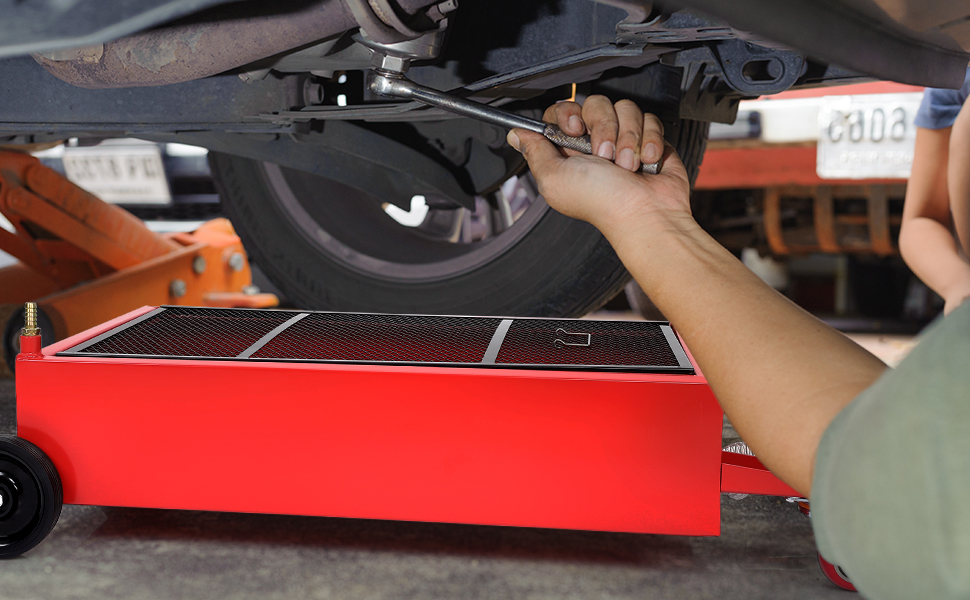 Amazon.com: GarveeTech Bandeja de drenaje de aceite de perfil bajo, eléctrico de 20 galones con ...