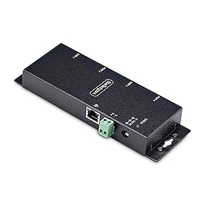 Amazon.com: StarTech.com 4-Port Serial to Ethernet Adapter, IP Serial ...
