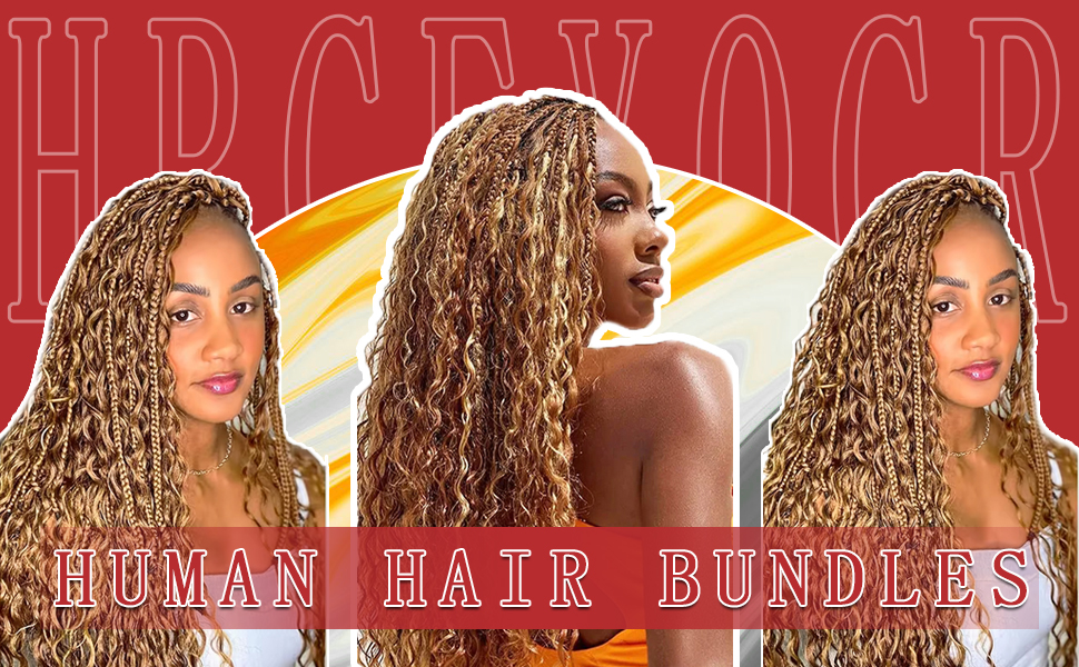 Amazon.com : P27/613 Blonde Human Braiding Hair Deep Wave Bulk 26 26 26 Inch Human Hair Weave 3 ...