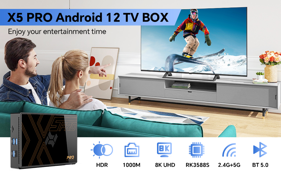 Amazon.com: 2024 Android TV Box 8GB 64GB Streaming Device Super Console ...