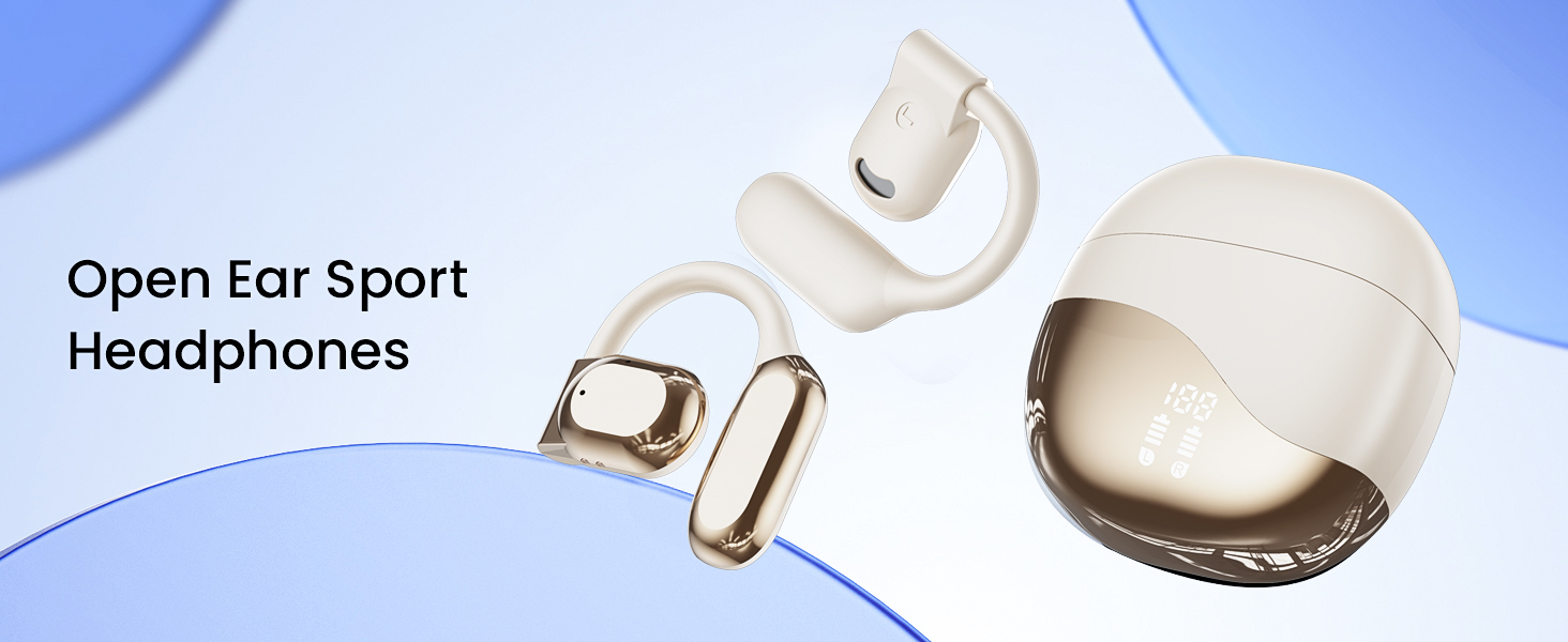 Amazon.com: YAWYORE Open Headphones, True Wireless Headphones, 5.3 ...