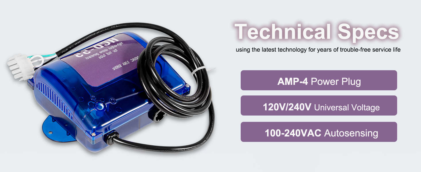 Amazon.com: HCD-55 Spa Ozonator Kit Hi-Output Spa Ozone Generator for All Hot Tubs & Swim Spas ...