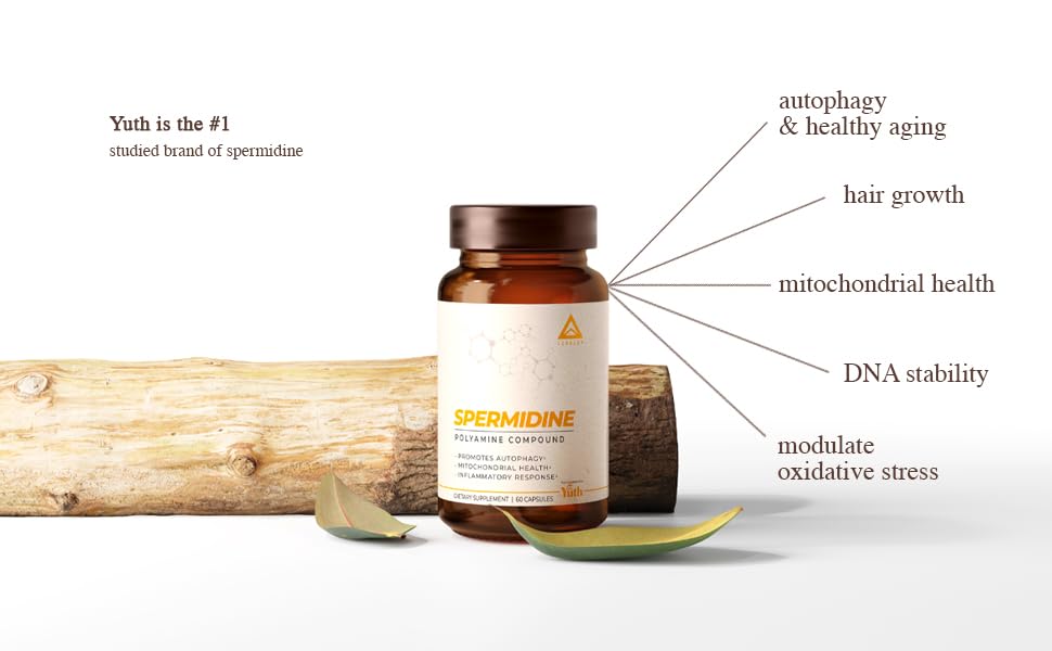 Amazon.com: LevelUp Spermidine Capsules, Most Researched Spermidine, 99% Concentration, 100x ...