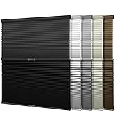 Amazon.com: Boolegon No Drill Blinds for Windows Blackout Cellular ...