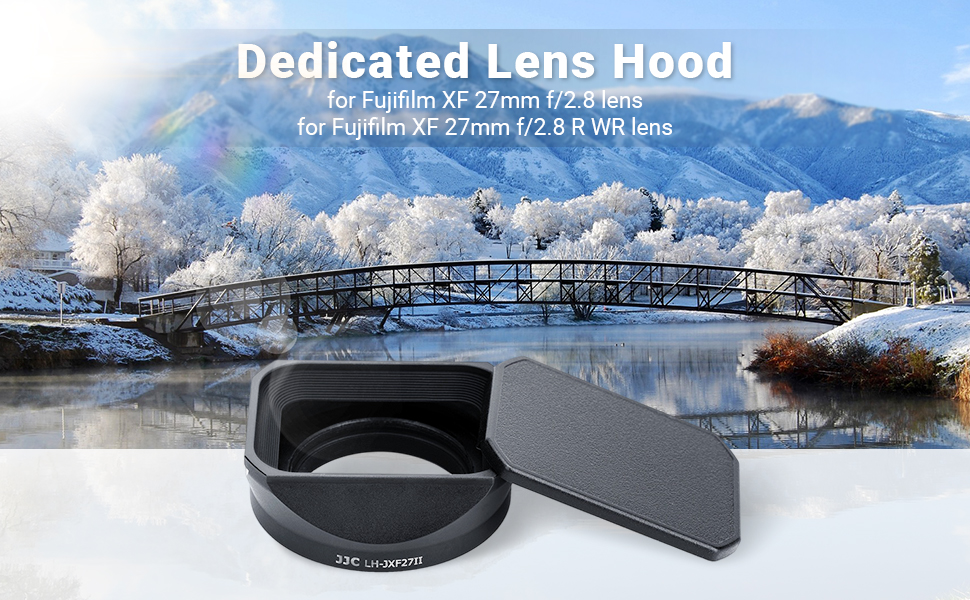 Amazon.com : JJC LH-XF27 Metal Lens Hood Shade for Fujifilm Fujinon XF 27mm f/2.8 R WR Lens on X ...