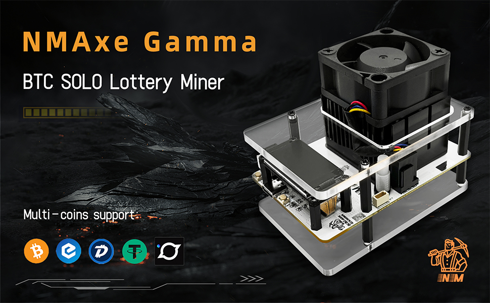 Amazon.com: Bitaxe Gamma Miner Crypto Miner NMAxe 1.2TH/s ASIC Crypto BTC Miner Solo Lottery ...