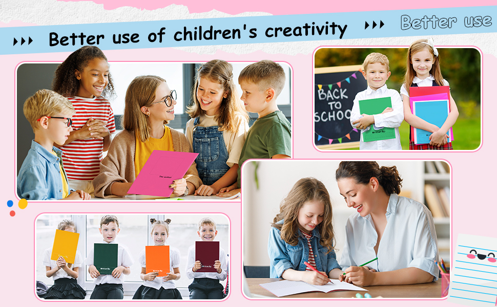 Amazon.com : Henoyso 6 Pcs Primary Composition Notebook K-2 9 3/4 x 7 1/2 Inch Primary Journal ...