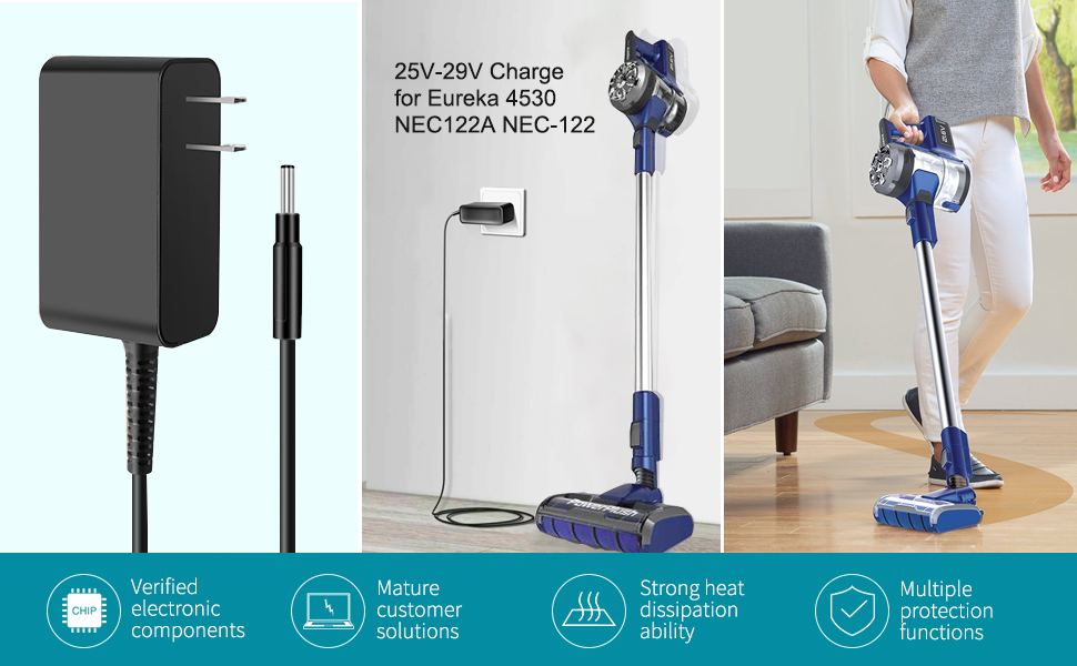 Amazon.com: TAIFU AC Adapter for Eureka MC2805A P0801 Cordless Vacuum ...