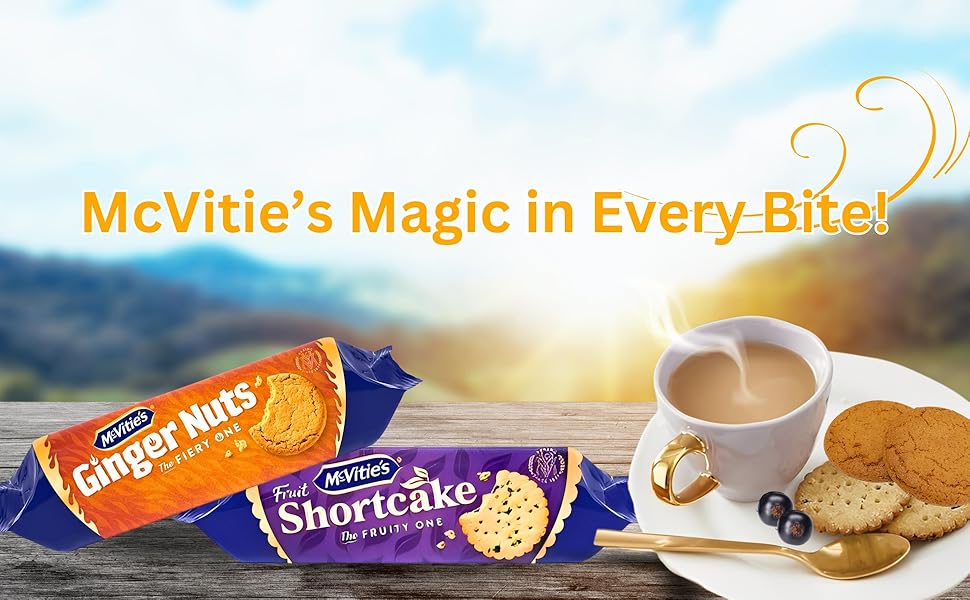McVities' Fiery Ginger Nuts Cookies, 250g & Fruity Shortcake Biscuits ...