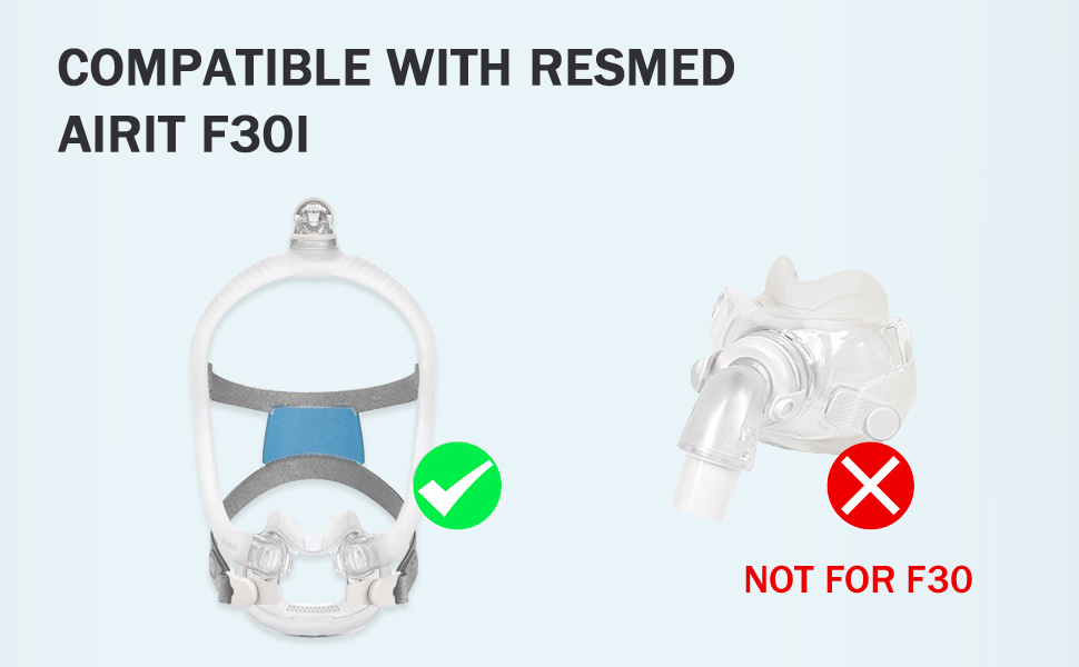Amazon.com: 2Pack Replacement Headgear for CPAP Airfit F30i with Clips : Health & Household