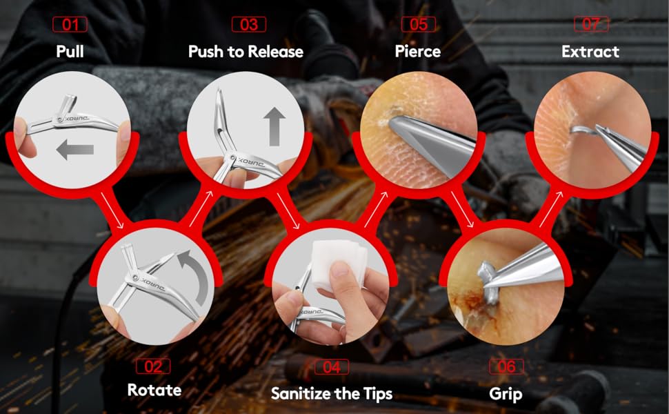 DUROX- Splinter Remover. Splinter Tweezers for Splinter Removal. Sliver Remover to Remove ...