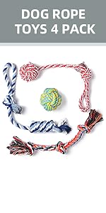 Fida Dog Rope Toys for Large/Medium Aggressive Chewers, Tough Rope Chew ...
