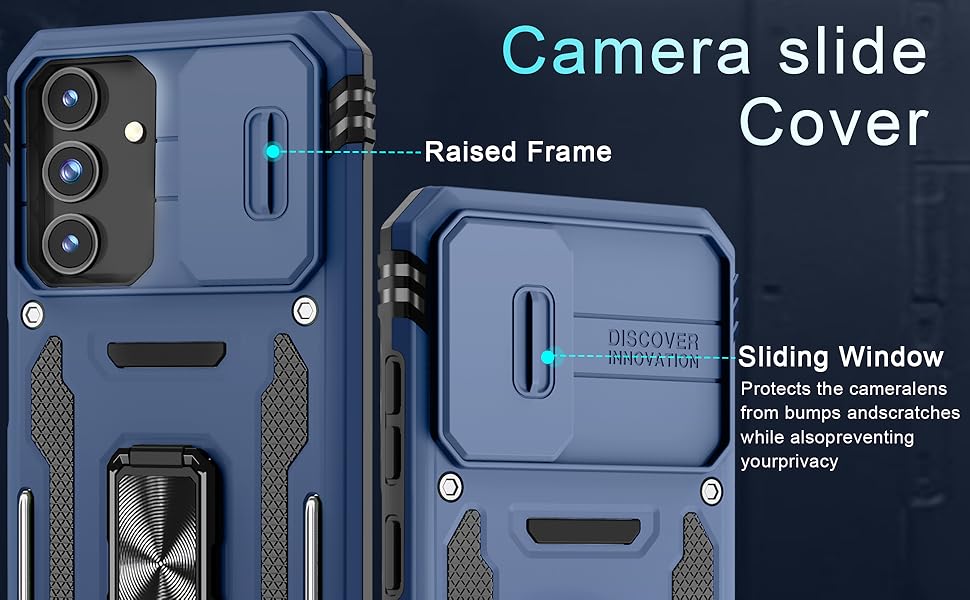 Amazon.com: DEERLAMN Case for Samsung Galaxy S24+ Plus with Slide Camera Cover+Screen Protector ...
