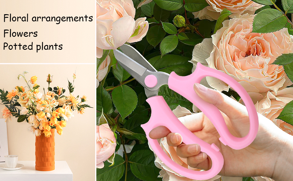 Amazon.com: 4PCS Garden Scissors Floral Shears, Premium Thickened Stainless Steel Floral Shears ...