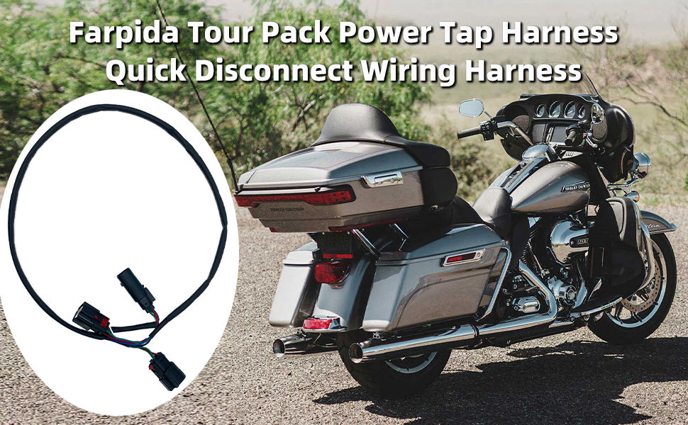 Amazon.com: Farpida CD-TP-QD-14 Tour Pack Power Tap Harness Quick Disconnect Wiring Harness ...